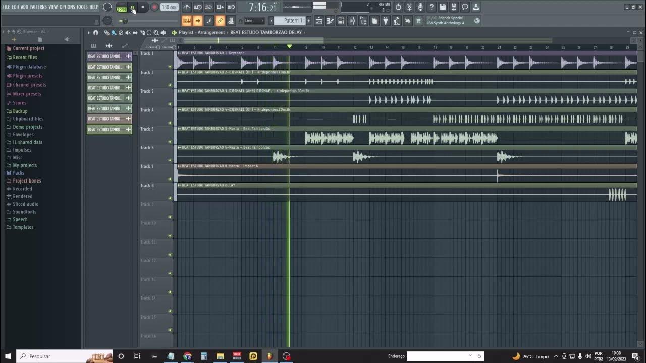 PROJETO BEAT TAMBORZÃO - FL STUDIO & ABLETON LIVE - YouTube