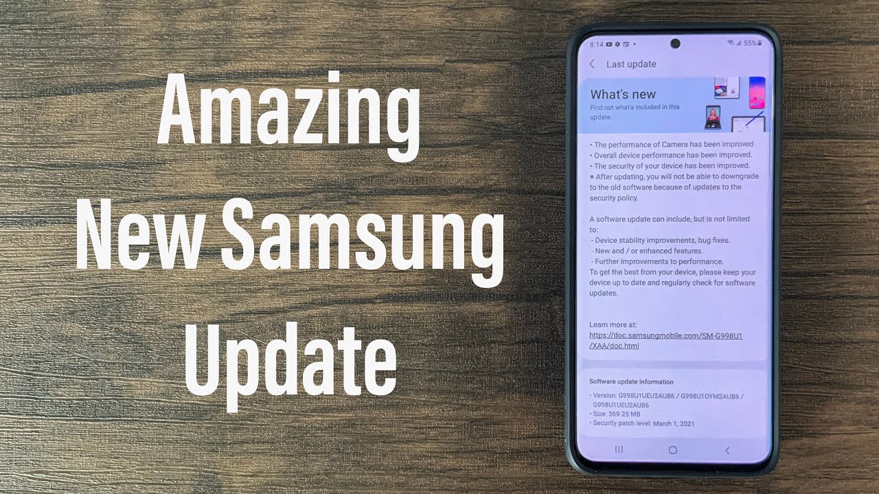 Galaxy S21 (SD 888) | NEW Software Update - Performance Improvement ...