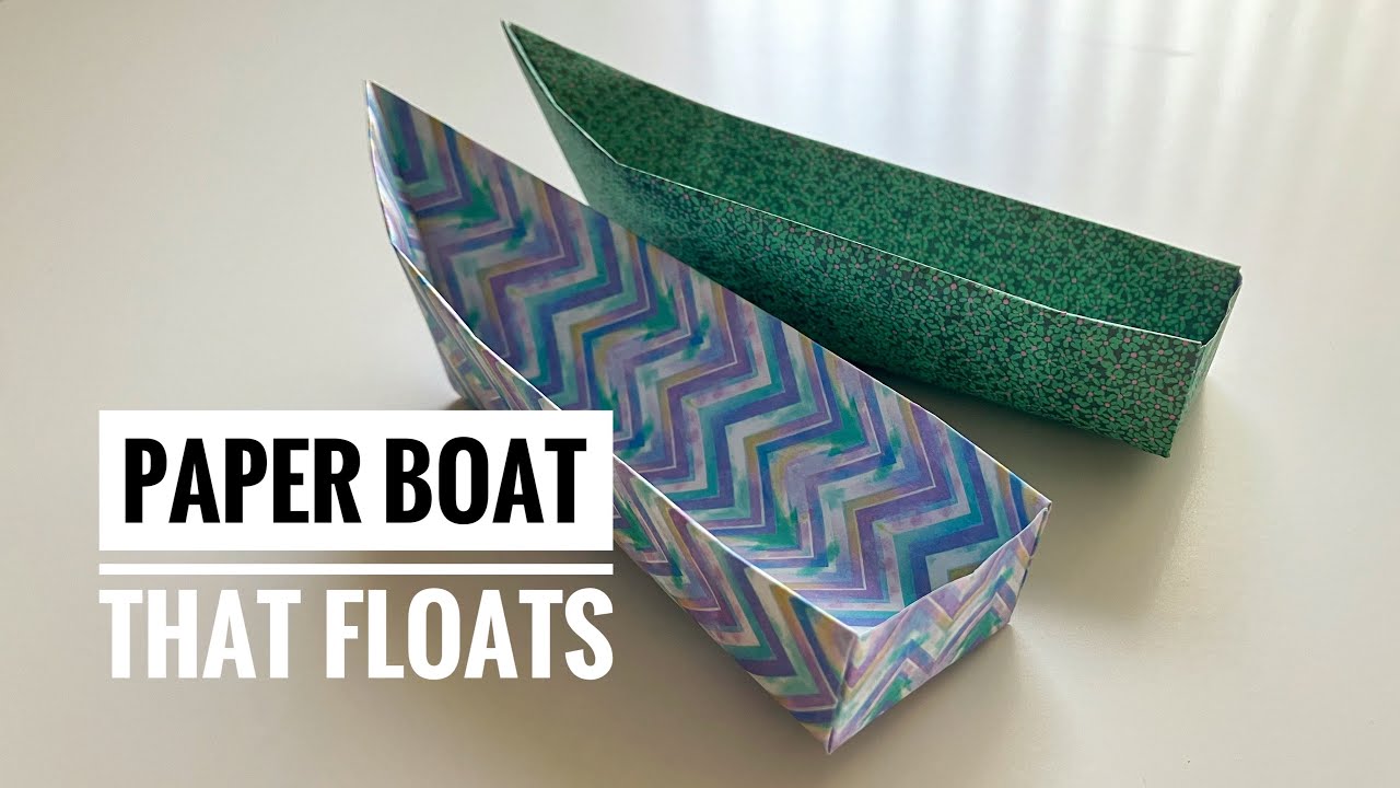 Easy Origami Paper Boat for Beginners Without Glue | How to Make a ...