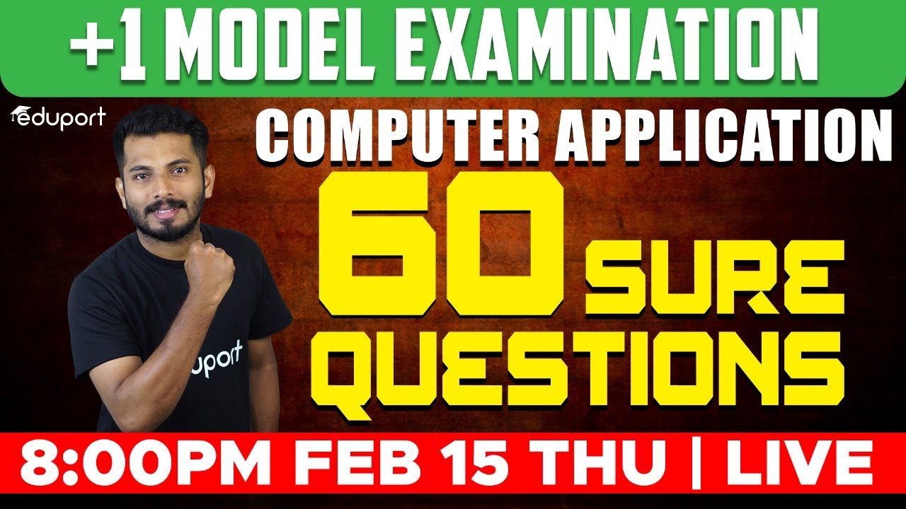 Plus One Computer Application - 60 Sure Questions | Eduport Commerce ...