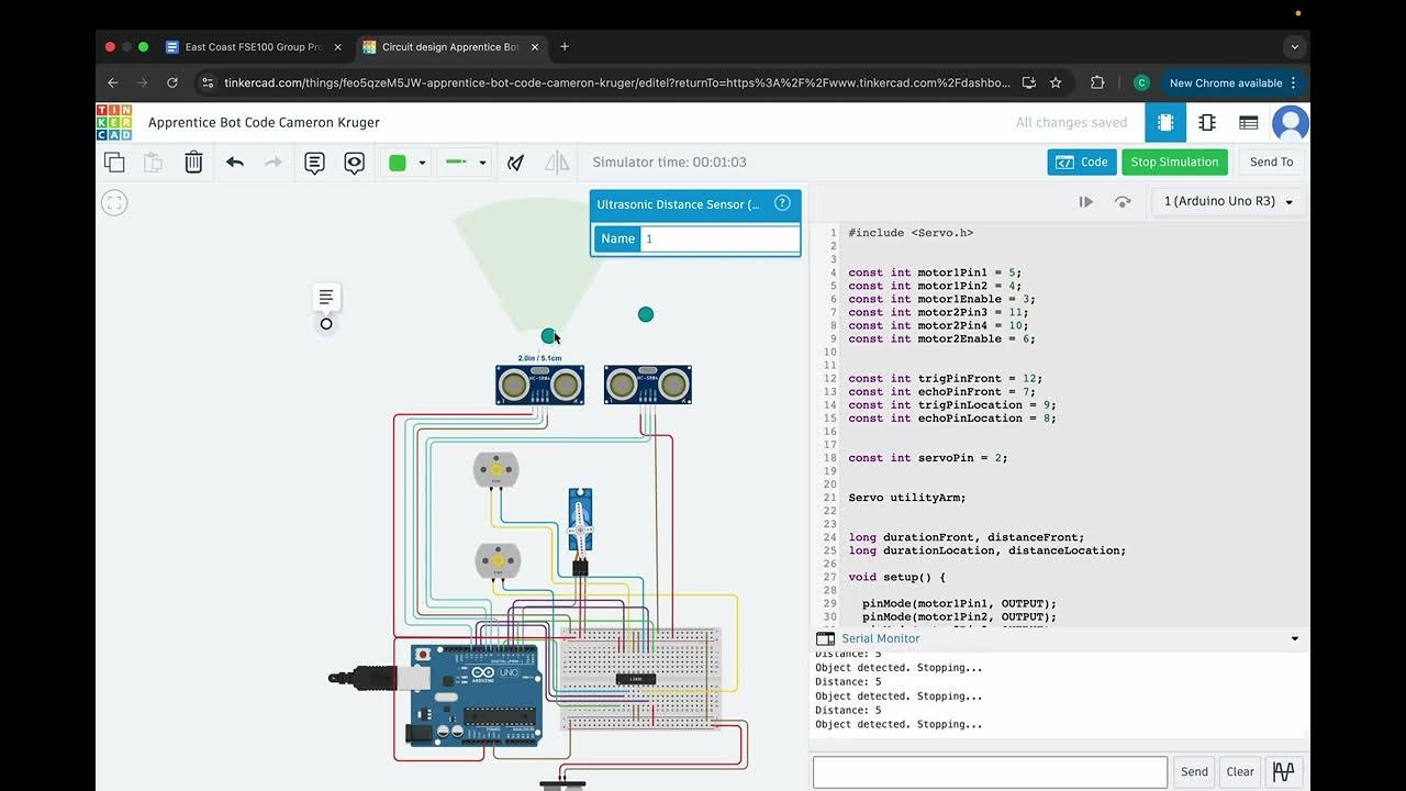 ApprenticeBot Arduino Code FSE100 - YouTube