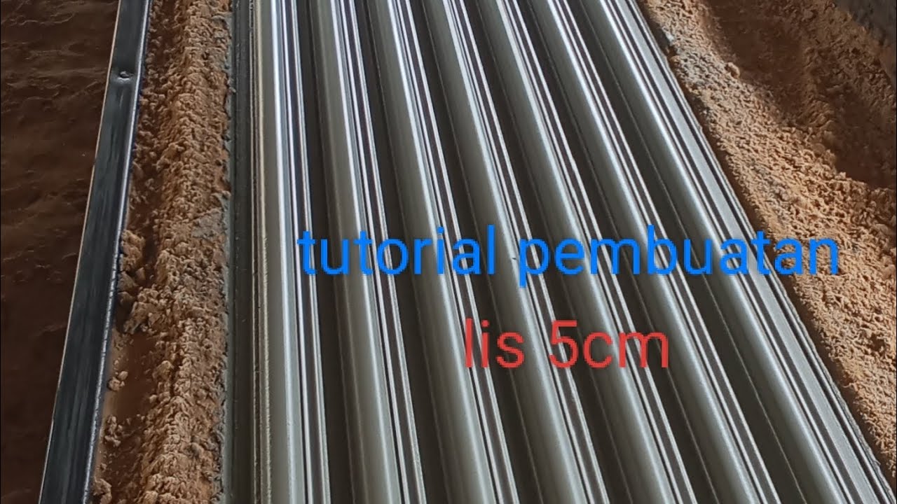 TEKNIK CARA BUAT LIS BETON 5CM 2024//quick technique moulding diding ...