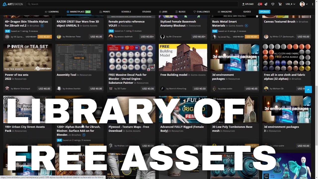 FREE ASSETS GALORE - YouTube