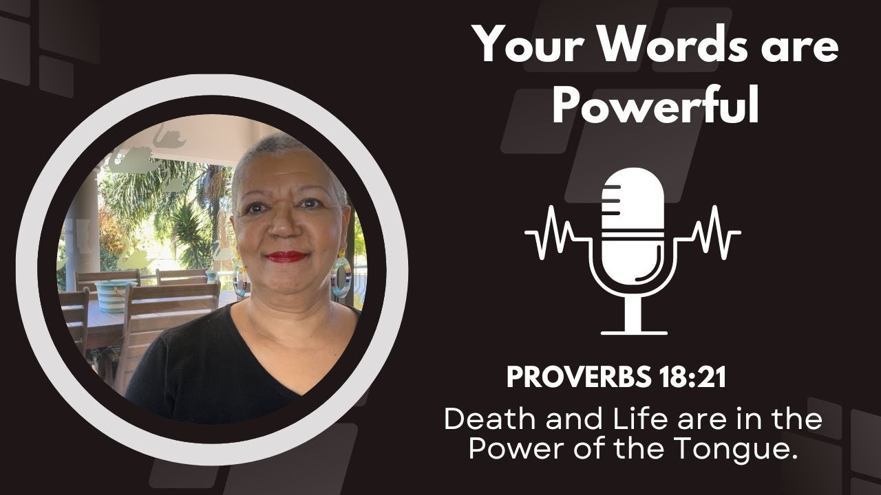 God created the World with His words; you are created in His image ...