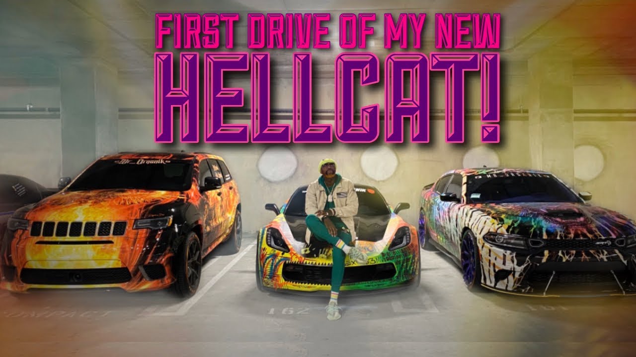 FIRST DRIVE OF MY HELLCAT WITH NEW INTERIOR AND WRAITH ROOF!!! - YouTube