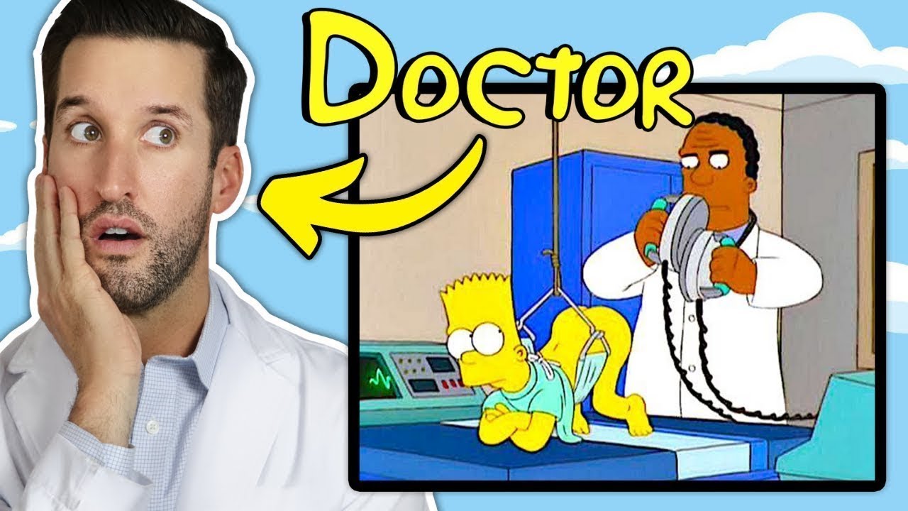 Médico de Emergencias REACCIONA a las Escenas Médicas de Los Simpsons ...