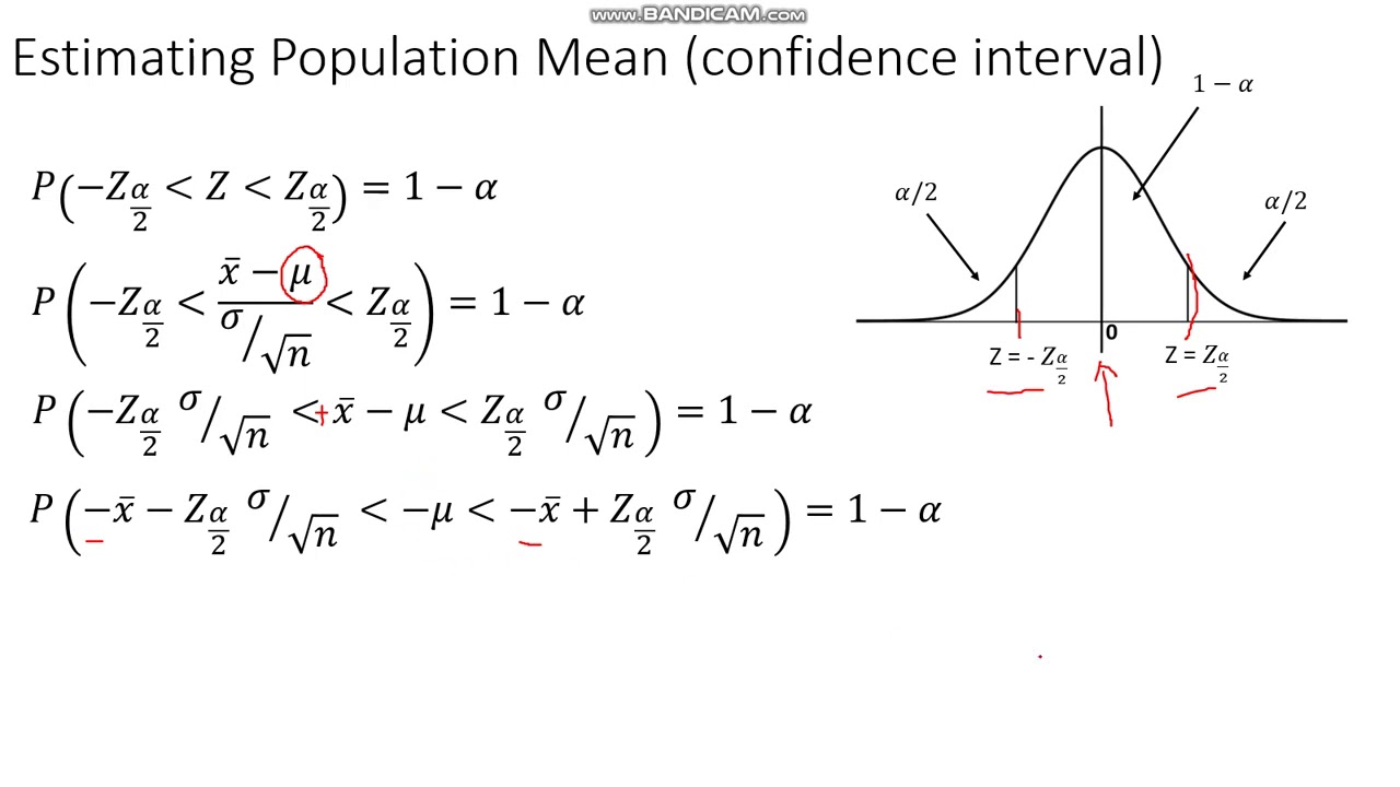 9 i. Estimating population mean, confidence interval. - YouTube