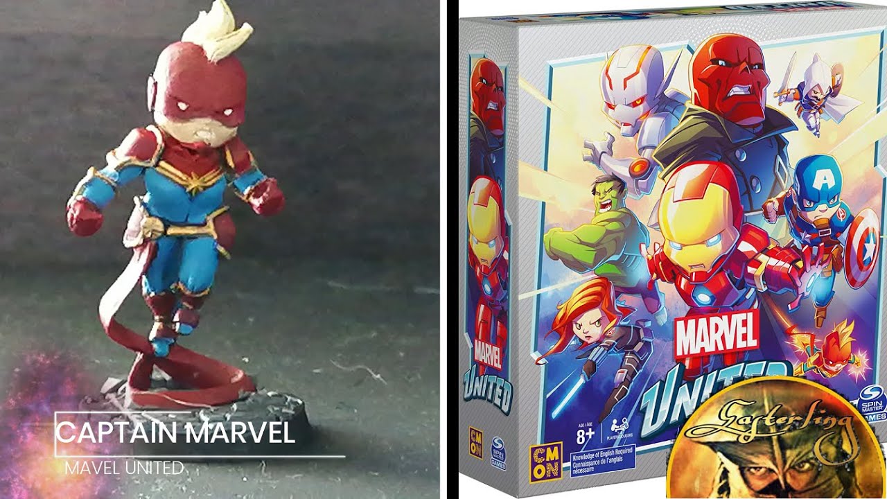 Painting Marvel United Ep.1 - How to Paint Captain Marvel - YouTube