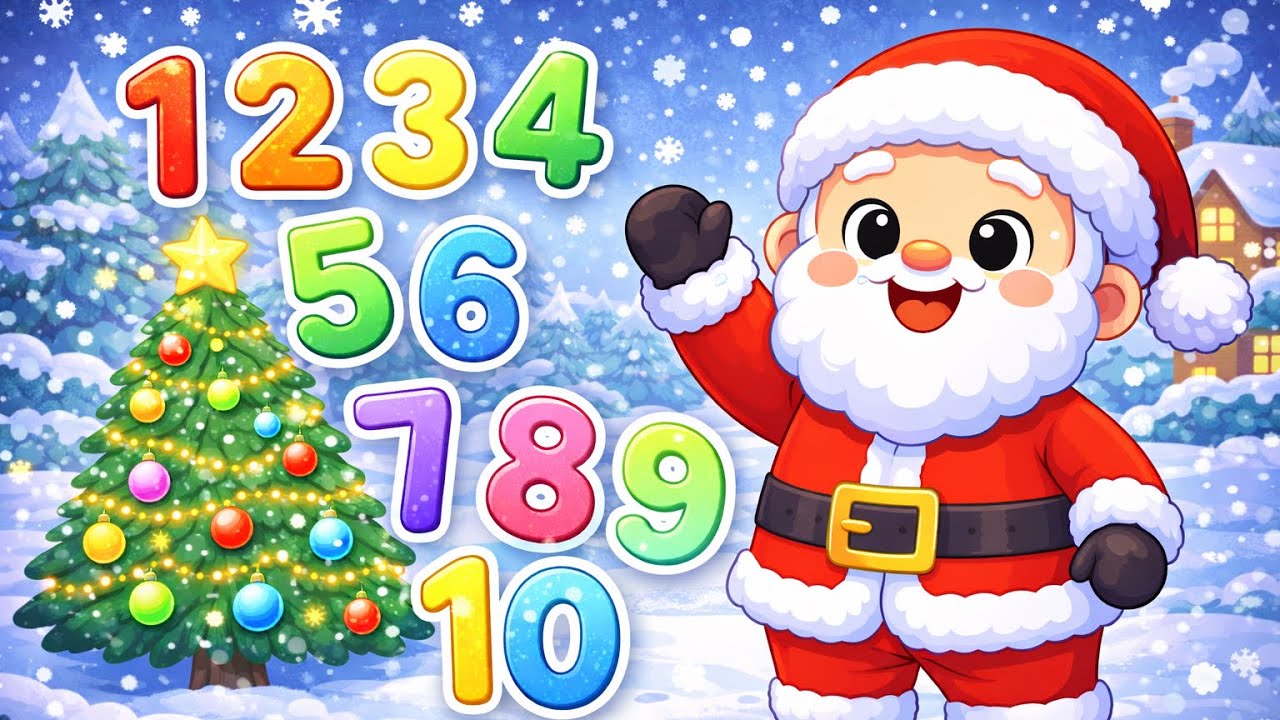 Counting 1–10 with Santa 🎅 | Christmas Numbers for Kids - YouTube