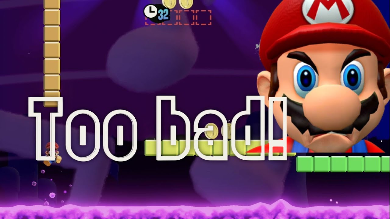 Mario Rage Quits His Own Game - YouTube