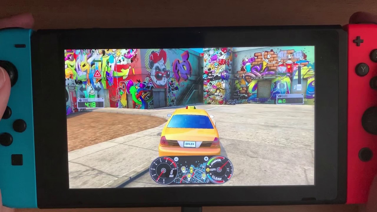 Taxi sim 2020 Nintendo Switch gameplay handheld gameplay - YouTube