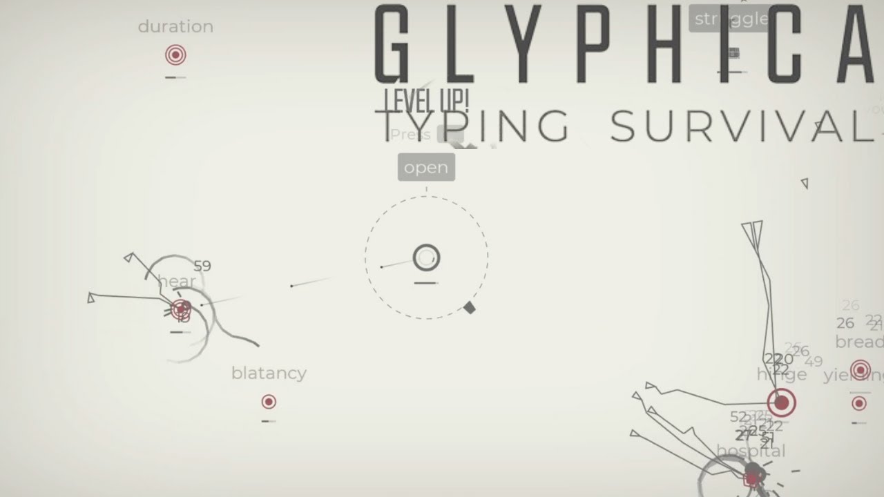 Bizarre Typing Bullet Heaven | Glyphica: Typing Survival Demo - YouTube