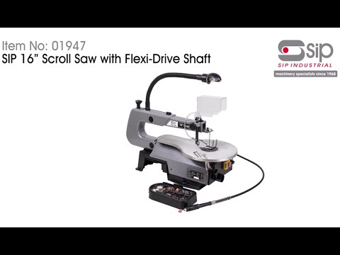 SIP 16 Inch Scroll Saw with Flexi Drive Shaft - YouTube