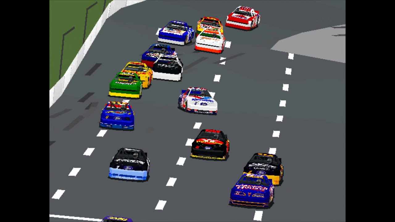 NASCAR Racing - DOS - Intro & Gameplay - YouTube