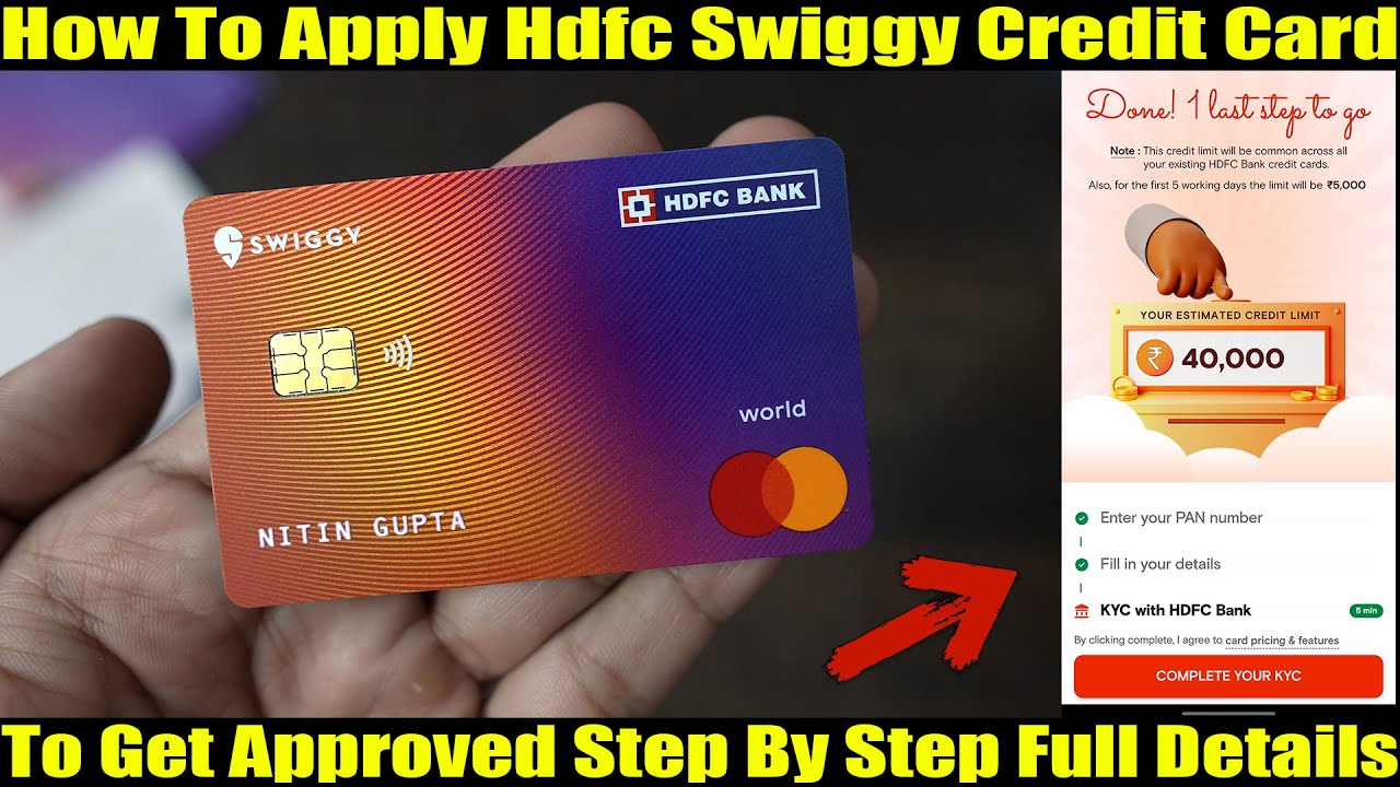 How and where to apply hdfc swiggy credit card to get approved step by ...