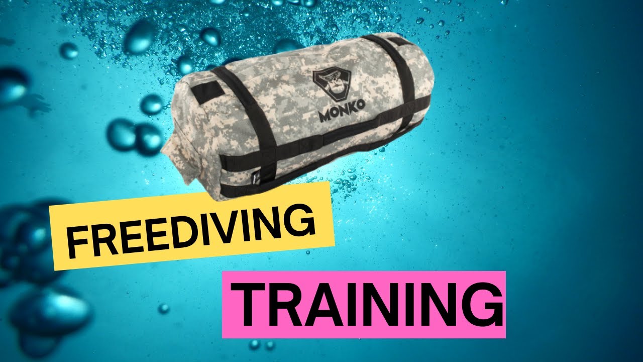 Innovative Freediving Dry Training with a Sandbag - YouTube
