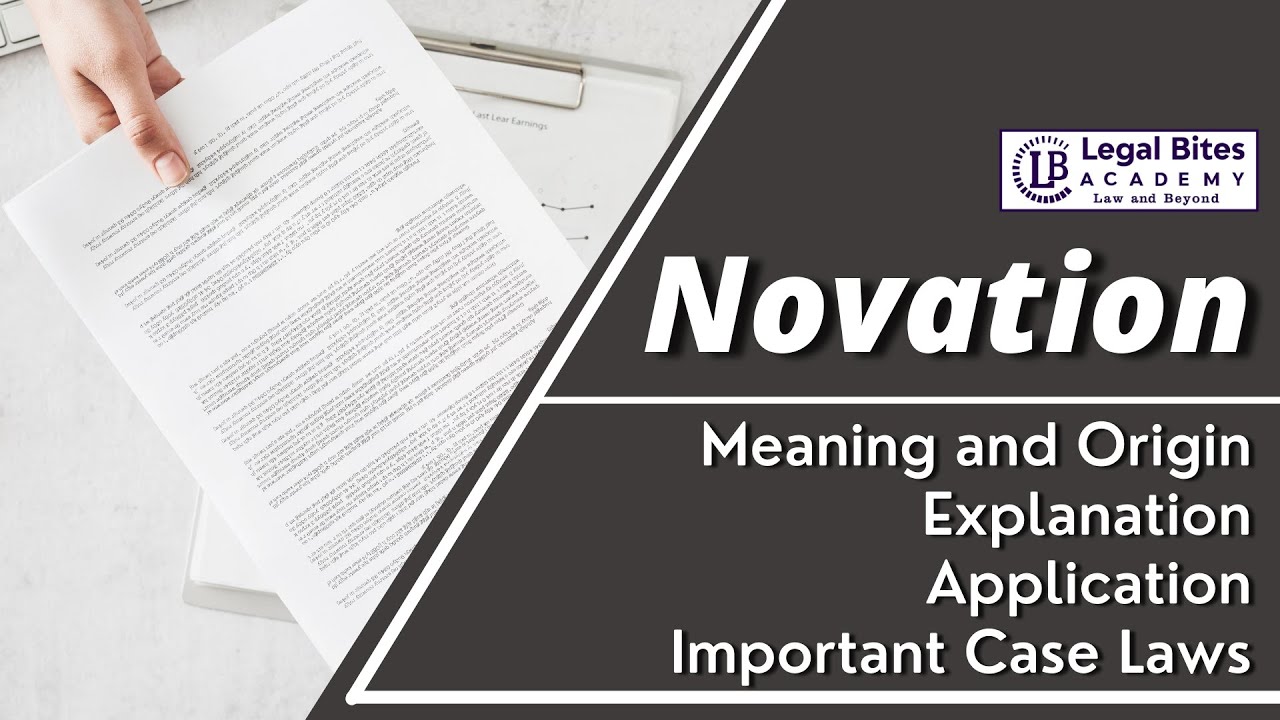 Novation | Meaning | Origin | Explanation | Application | Important ...