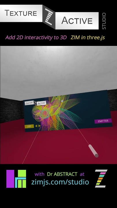 Use A 2d Particle Emitter In 3d Threejs With Zimjs Textureactive 3d Vr Virtualreality