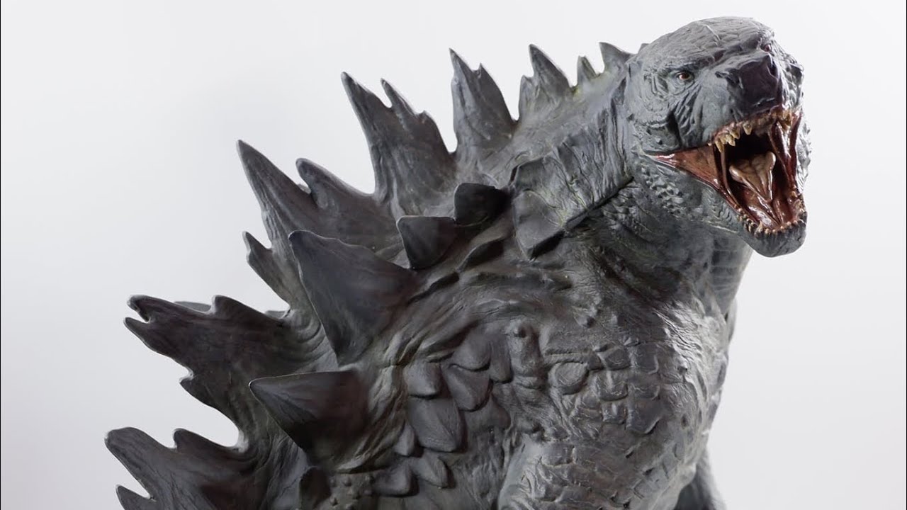 แกะกล่อง Sideshow Godzilla 2014 Movie Godzilla Maquette Statue - YouTube
