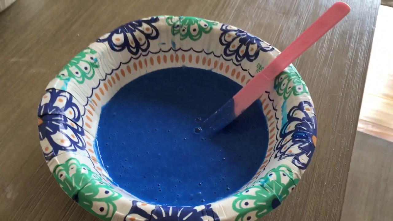 How to make dark blue slime - YouTube
