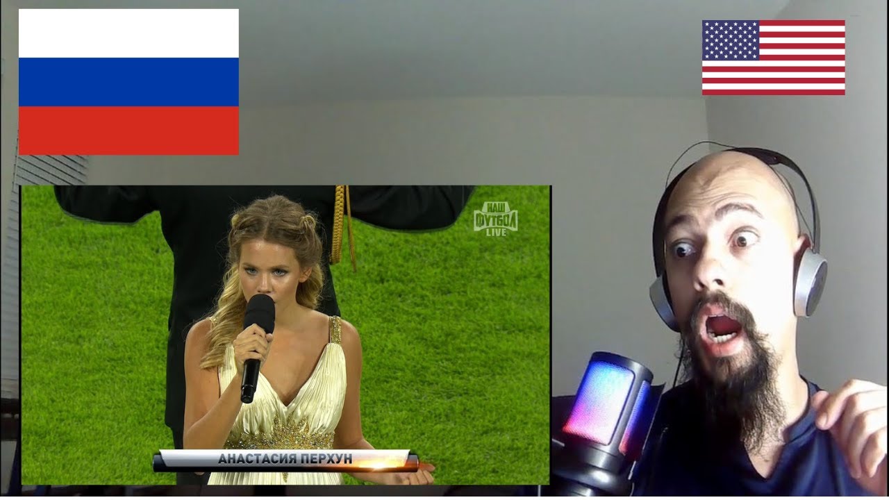 Reacting to Russian National Anthem (performed by Anastasia Perkhun ...