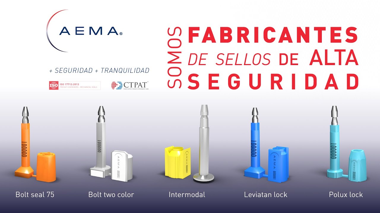 Sellos de Alta Seguridad - CERTIFICADOS | ISO 17712 | Grupo AEMA - YouTube