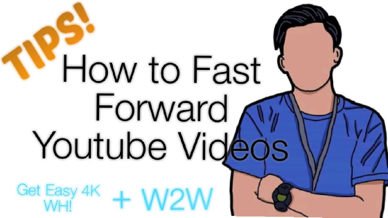 TIPS l HOW TO FAST FORWARD YOUTUBE VIDEOS l GET EASY 4K WH l ROVY MARK ...