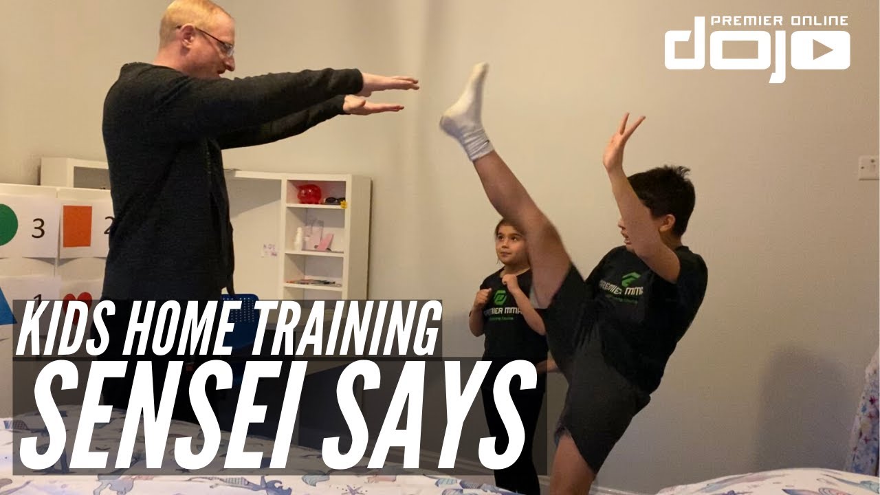 Premier Online Dojo - Kids Home Training: Sensei Says - YouTube