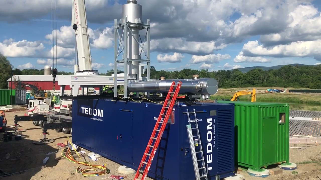TEDOM CHP System Renewable Gas Application from Food & Farm Waste - YouTube
