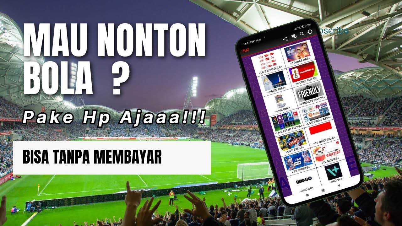 STREAMING BOLA LEWAT HP AJAA..... - YouTube