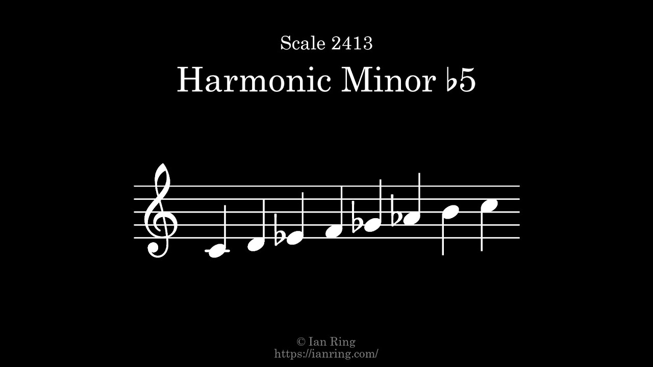 A Flat Harmonic Minor Scale