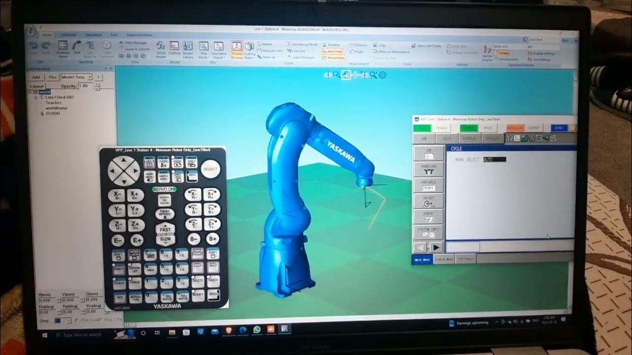 Motoman Simulation - YouTube
