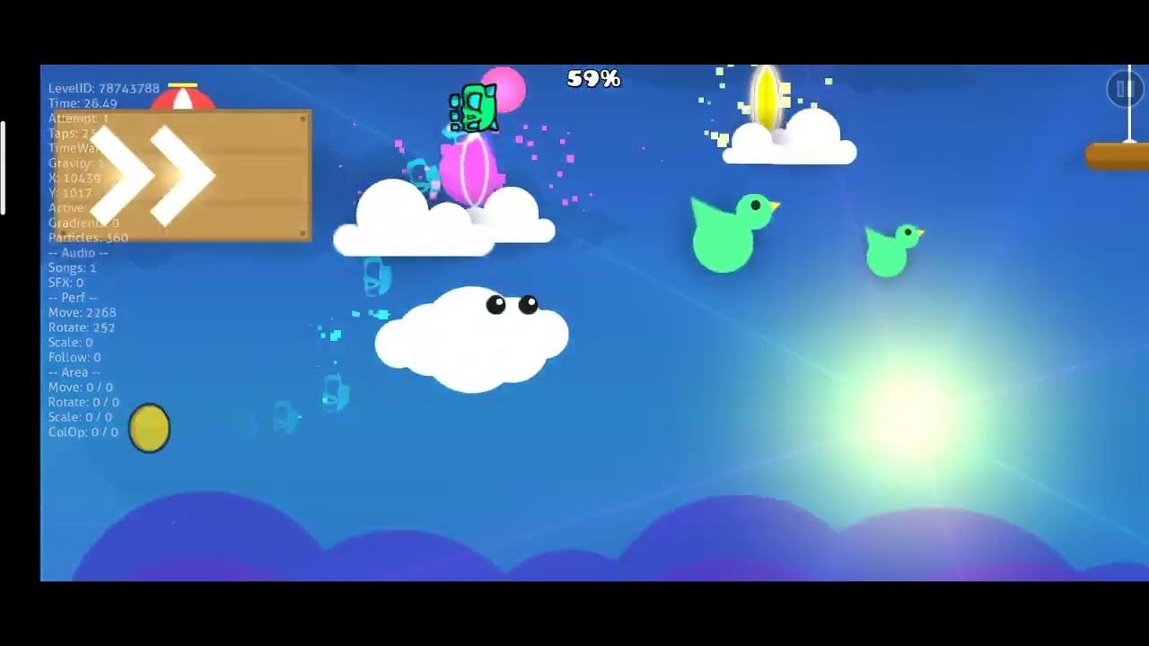 Cloudy 0-100% | Geometry dash - YouTube