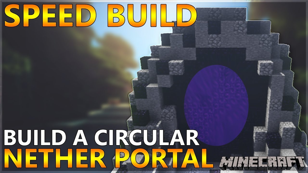 Minecraft: How To Build A Circular Portal - YouTube