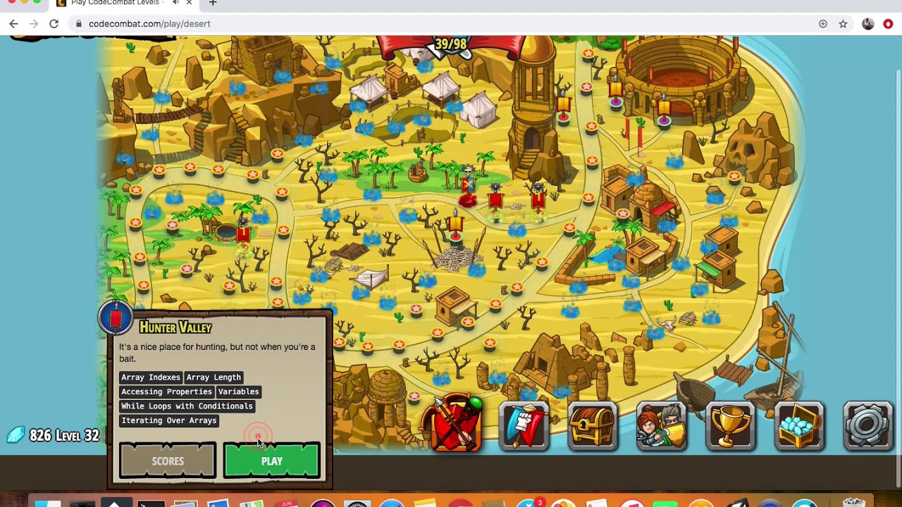 solutions for hunter valley in code combat javascript - YouTube