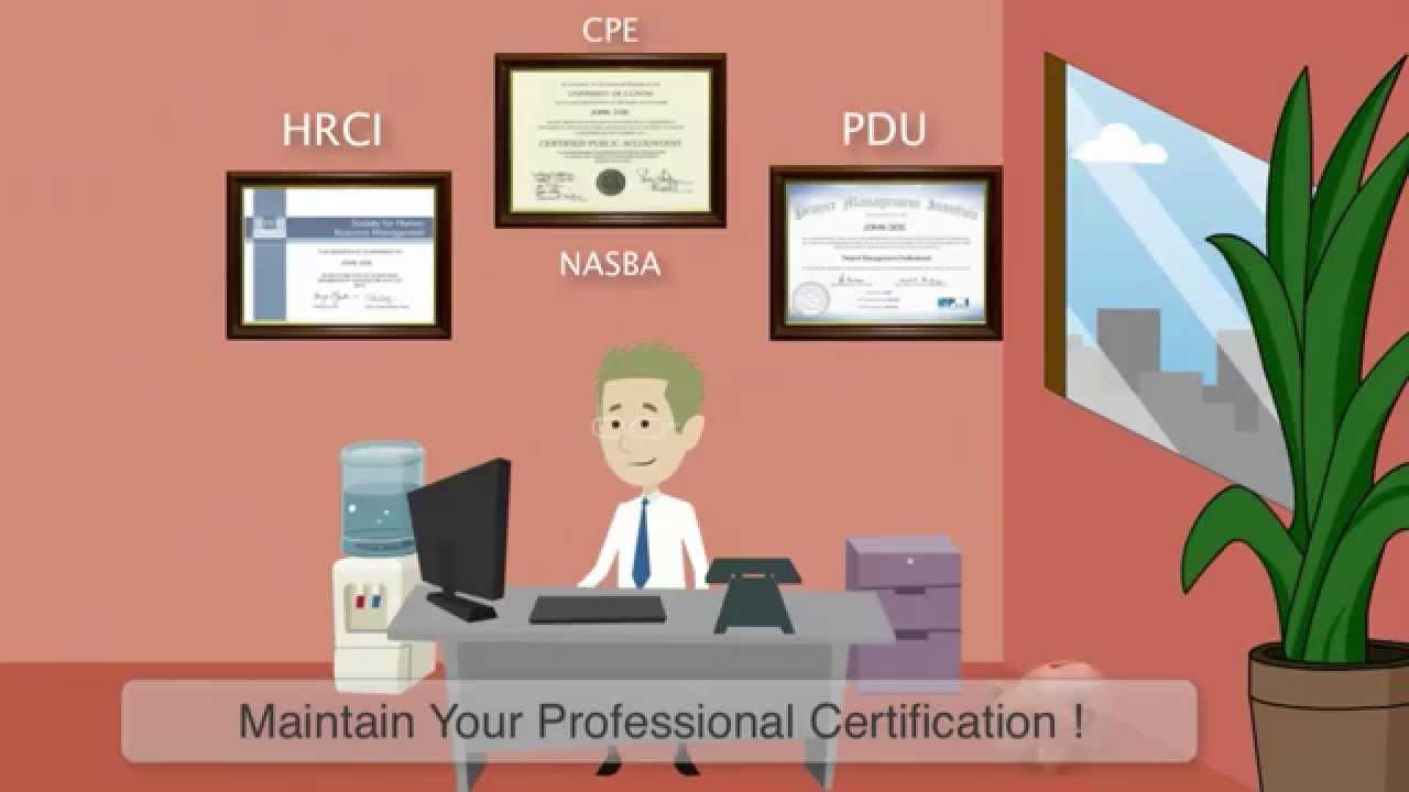 Online Courses for Recertification Credits PDU NASBA CPE HRCI - YouTube