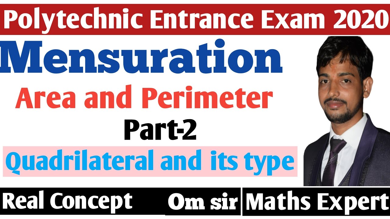 Area And Perimeter Part 2 Quadrilateral And Its Type Mensuration By Om Sir For Polytechnic area-and-perimeter-part-2-quadrilateral-and-its-type-mensuration-by-om-sir-for-polytechnic