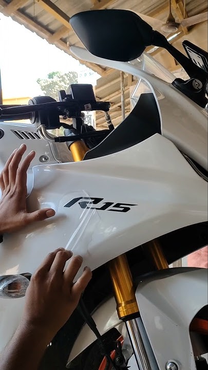 R15 v4 stickering #automobile #trending #modified #shorts #yamahar15 #d/wrapping - YouTube