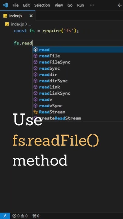 How To Read File Using Nodejs Javascript Nodejs Nodejstutorial