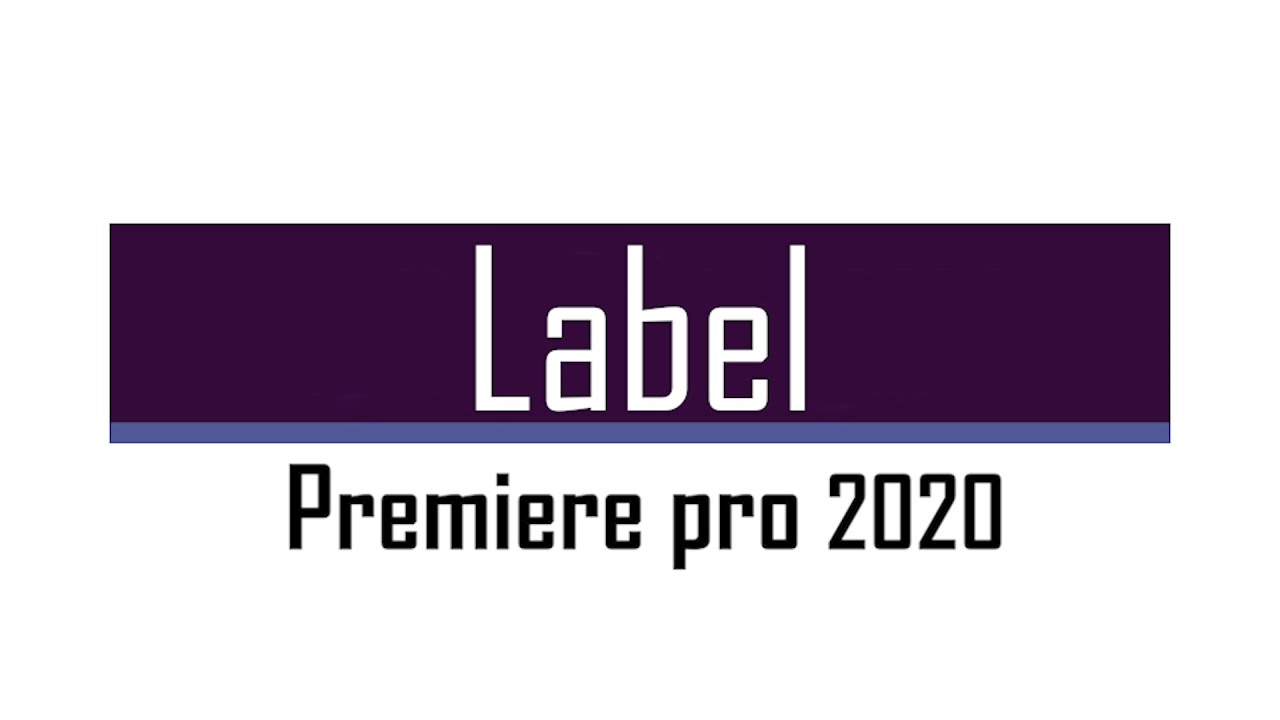 Using Label Colors - Adobe Premiere Pro (Video editor) - YouTube