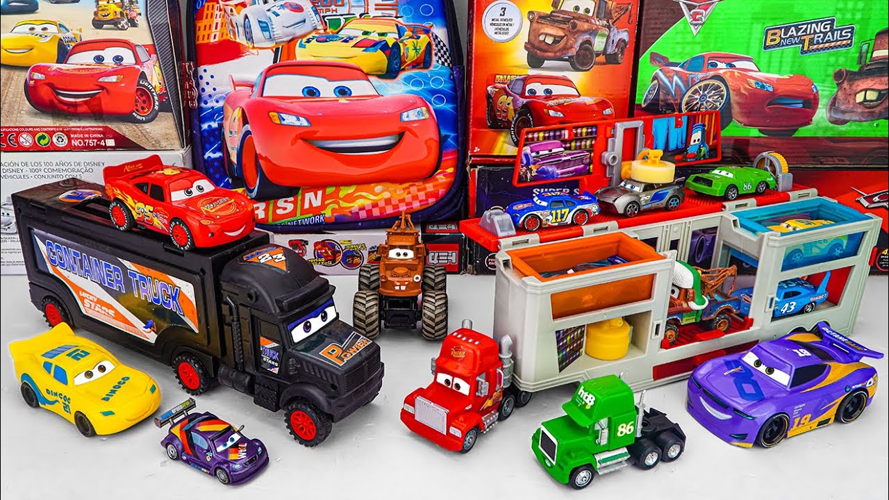 Disney Pixar Cars Unboxing Review l Lightning McQueen Mechanic Shop and ...