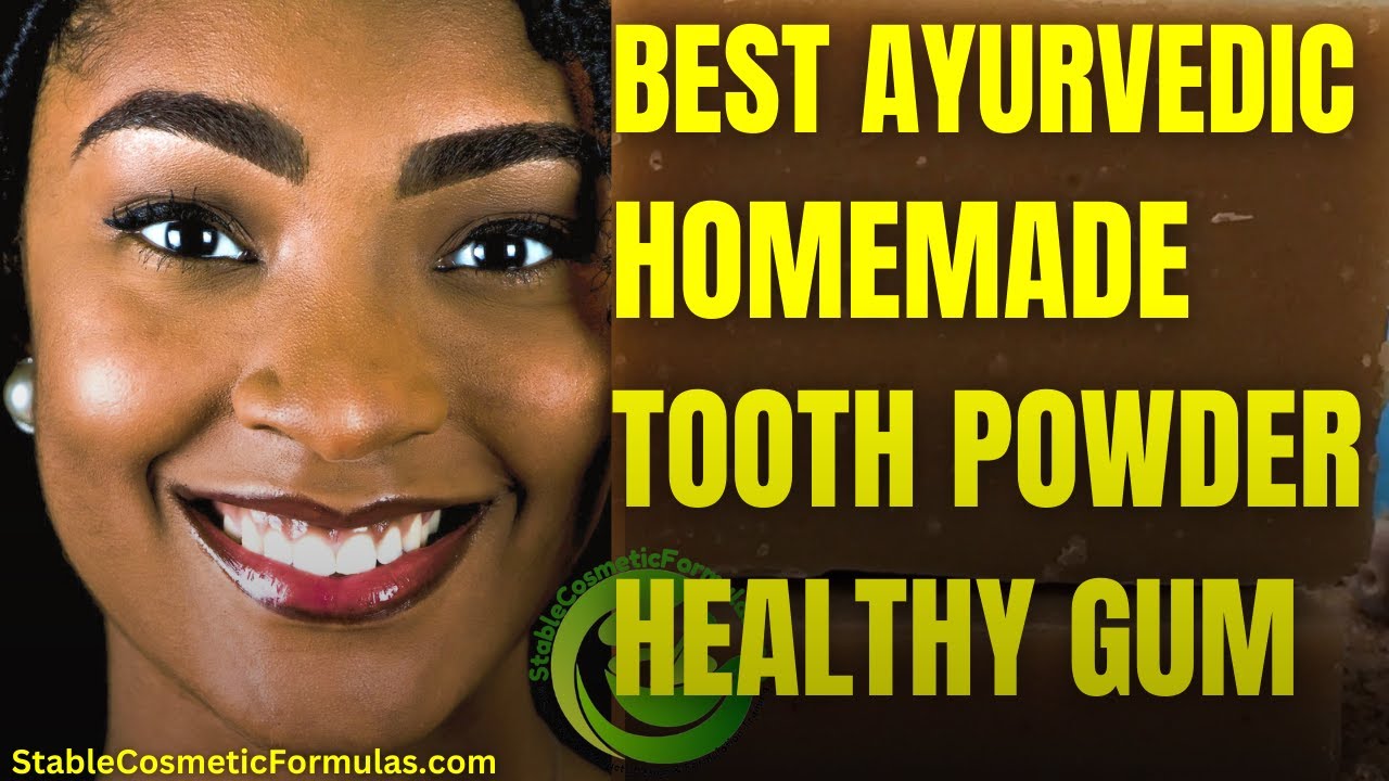 BEST AYURVEDIC HOMEMADE TOOTH POWDER WITH ACTIVATED CHARCOAL - FOR ...