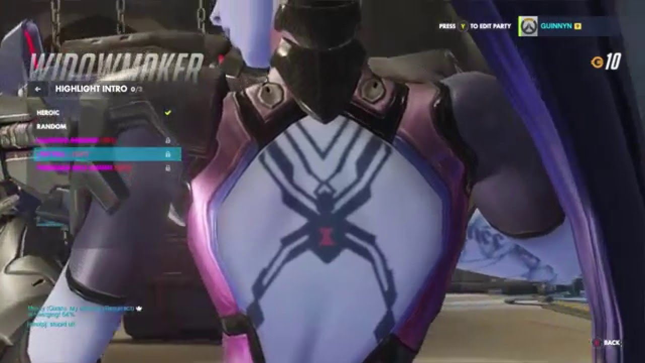 Overwatch Beta - Widowmaker Progression Rewards - YouTube