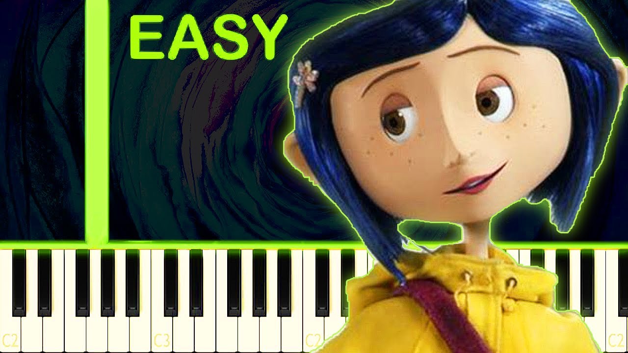 CORALINE THEME - EASY Piano Tutorial - YouTube