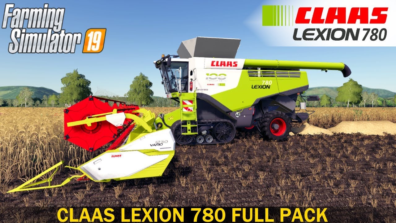 Farming Simulator 19 CLAAS LEXION 780 FULL PACK - YouTube