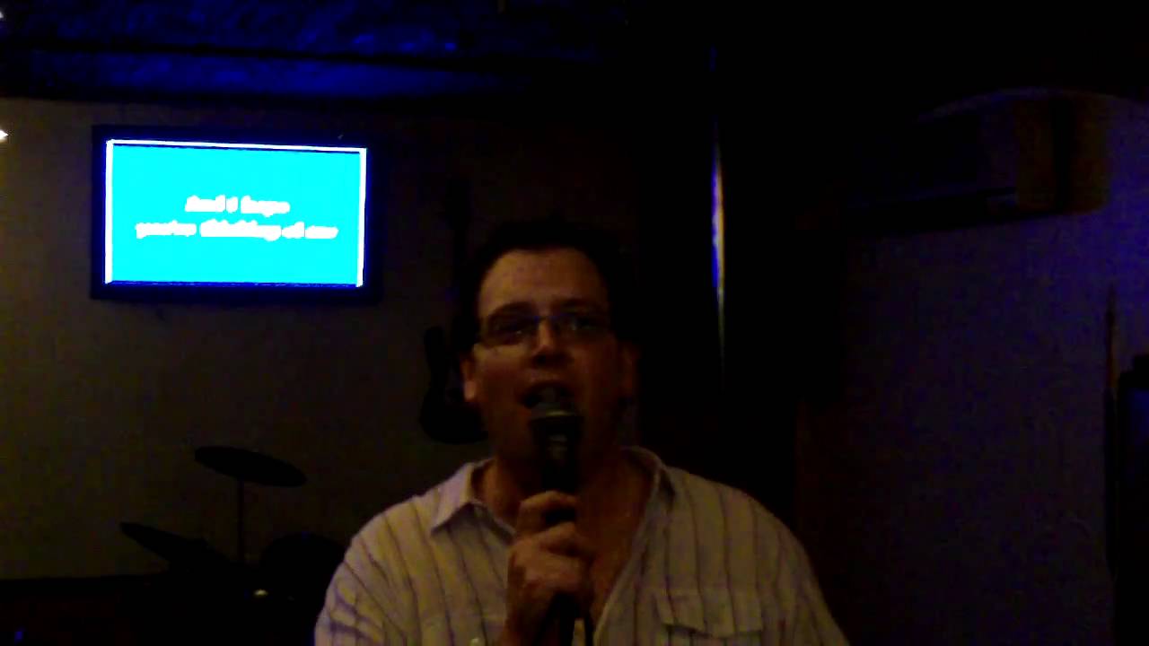 In Lanzarote Phil & Chrischi Leaving Party, Phil Burch Singing Karaoke ...