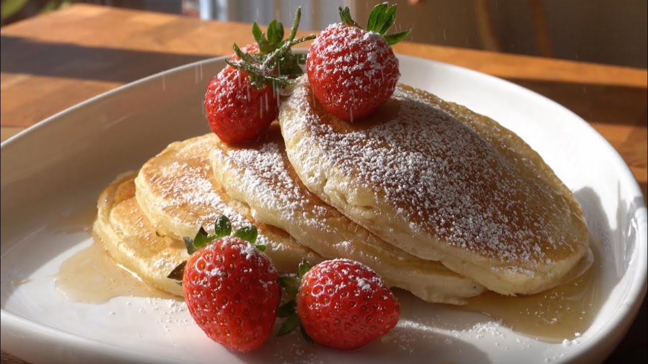 【cc】Pancakes & Waffles / One Recipe / Precise Flour To Milk Ratio - YouTube