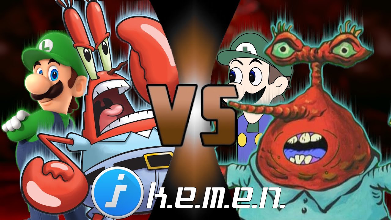 M.U.G.E.N: Super Better Luigi & Mr. Krabs VS Weegee & Moar Krabs - YouTube