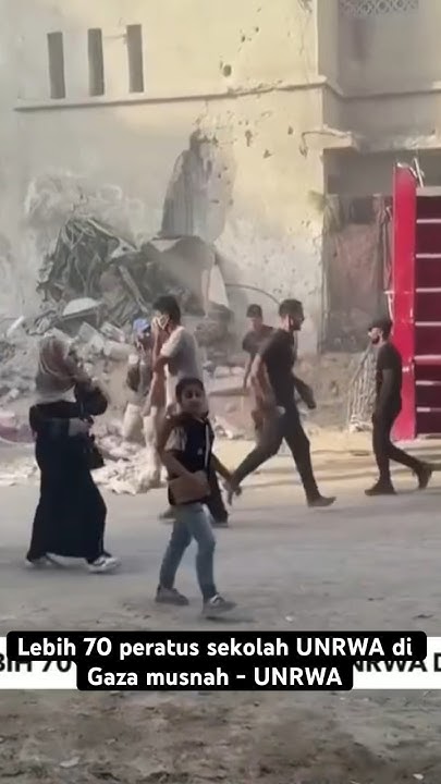 Lebih 70 peratus sekolah UNRWA di Gaza musnah - UNRWA - YouTube