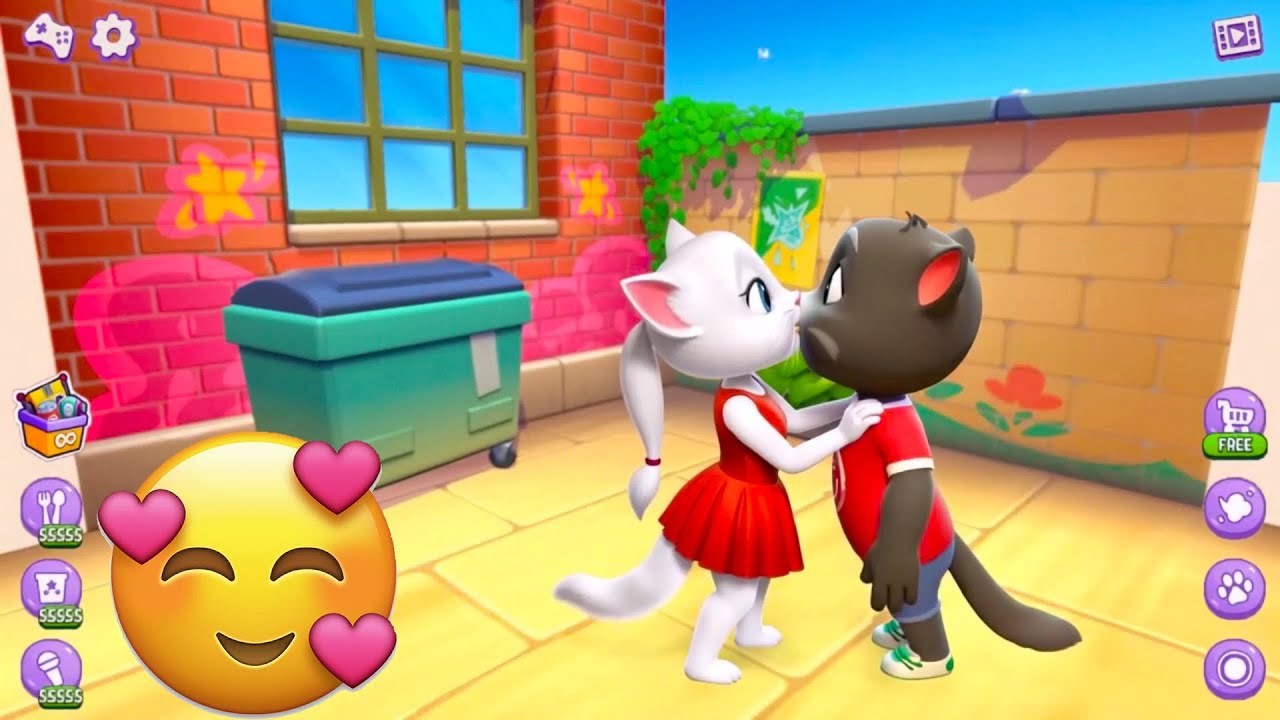 😲 Did Tom Just Kiss Angela?! Talking Tom Cat 2025 Love Moment! - YouTube